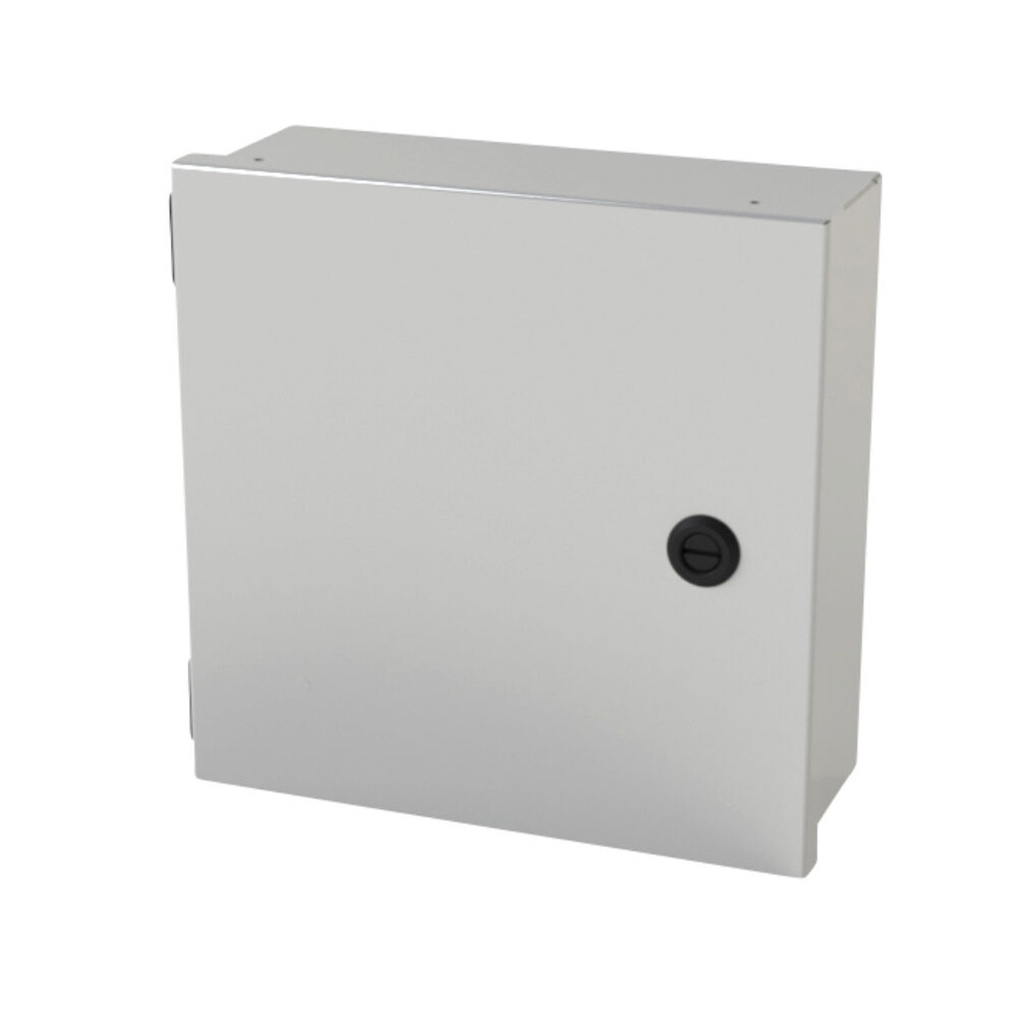 NEMA 1 Enclosure, Wallmount, 10" H x 10" W x 4" D, Carbon Steel, Powder ...