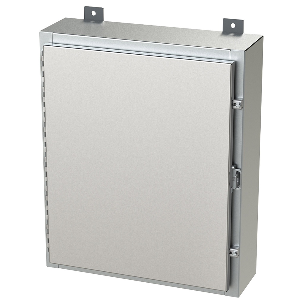 NEMA 4X Enclosure, Wallmount, 24" H x 20" W x 6" D, 304 Stainless Steel ...