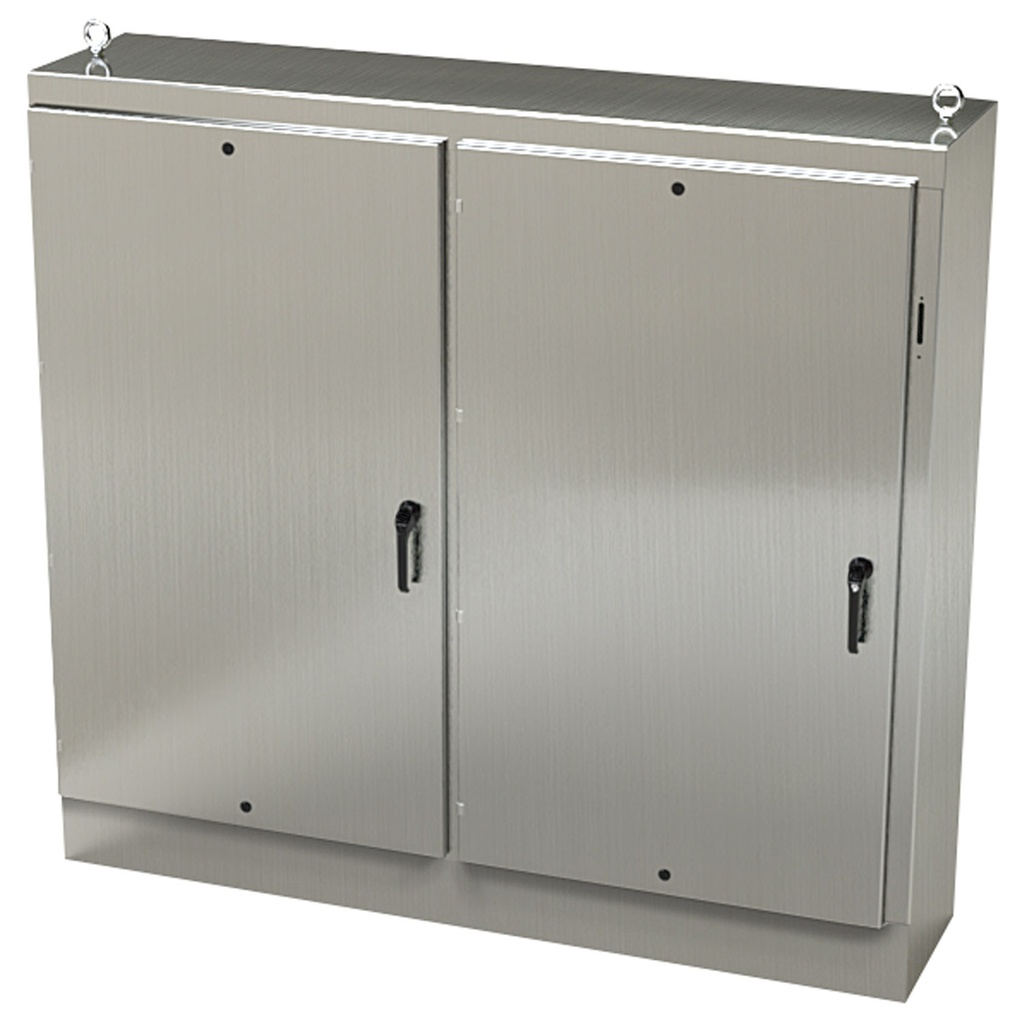 NEMA 4X Disconnect Enclosure, Free Standing, 72" H x 78" W x 18" D, 304 ...