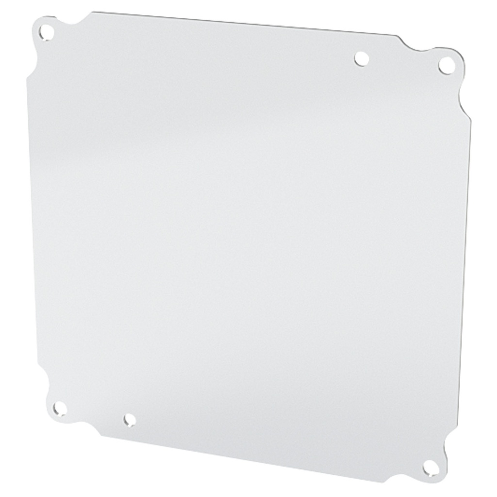 Enclosure Sub-Panel, 7" H x 7" W, Carbon Steel, Powder Co ...