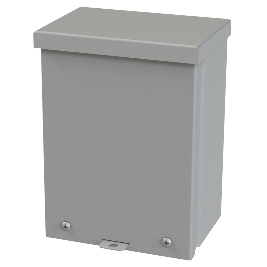 NEMA 3R Enclosure, Wallmount, 8" H x 6" W x 4" D, Galvannealed Steel ...