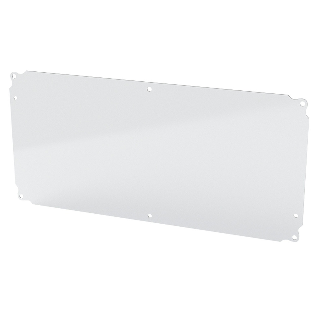 Enclosure Sub-Panel, 8" H x 17" W, Carbon Steel, Powder Coat White ...