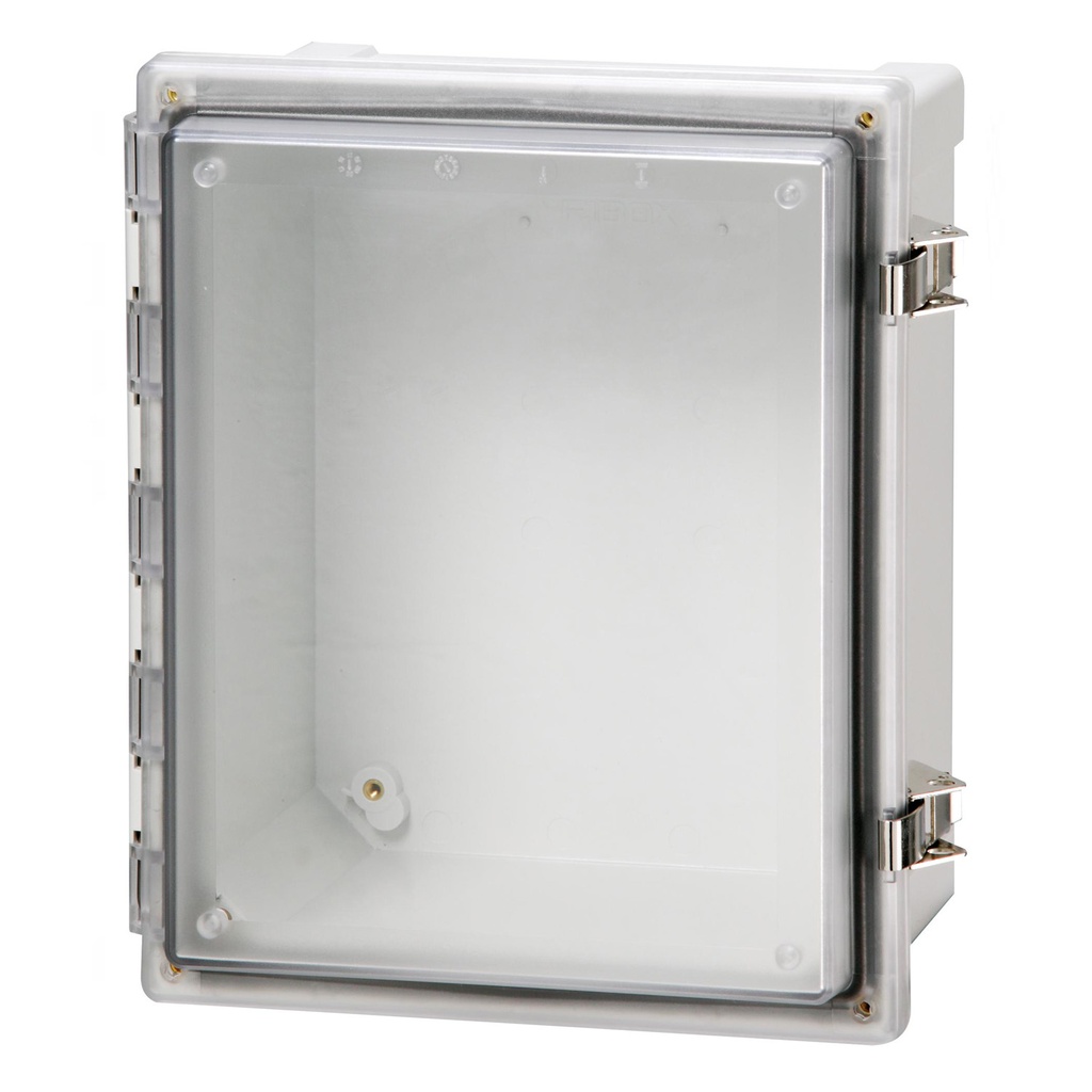 Poly Enclosure, Clear Hinged Cover, S. S. Latch, 10x10x6 Inch | SourceASI
