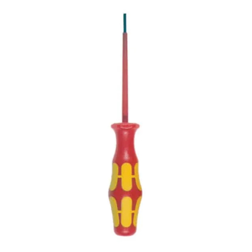 Screwdriver with Red/Yellow Handle, Insulated shaft, 6.30 Long | SourceASI