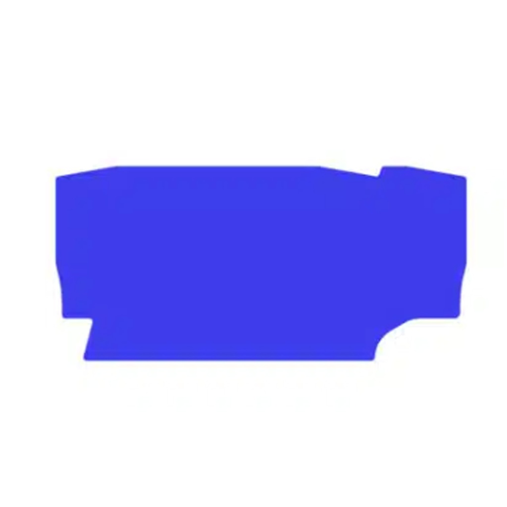 Terminal Block End Cover, 1.5mm, Blue for EFC210BL Terminal Blocks ...