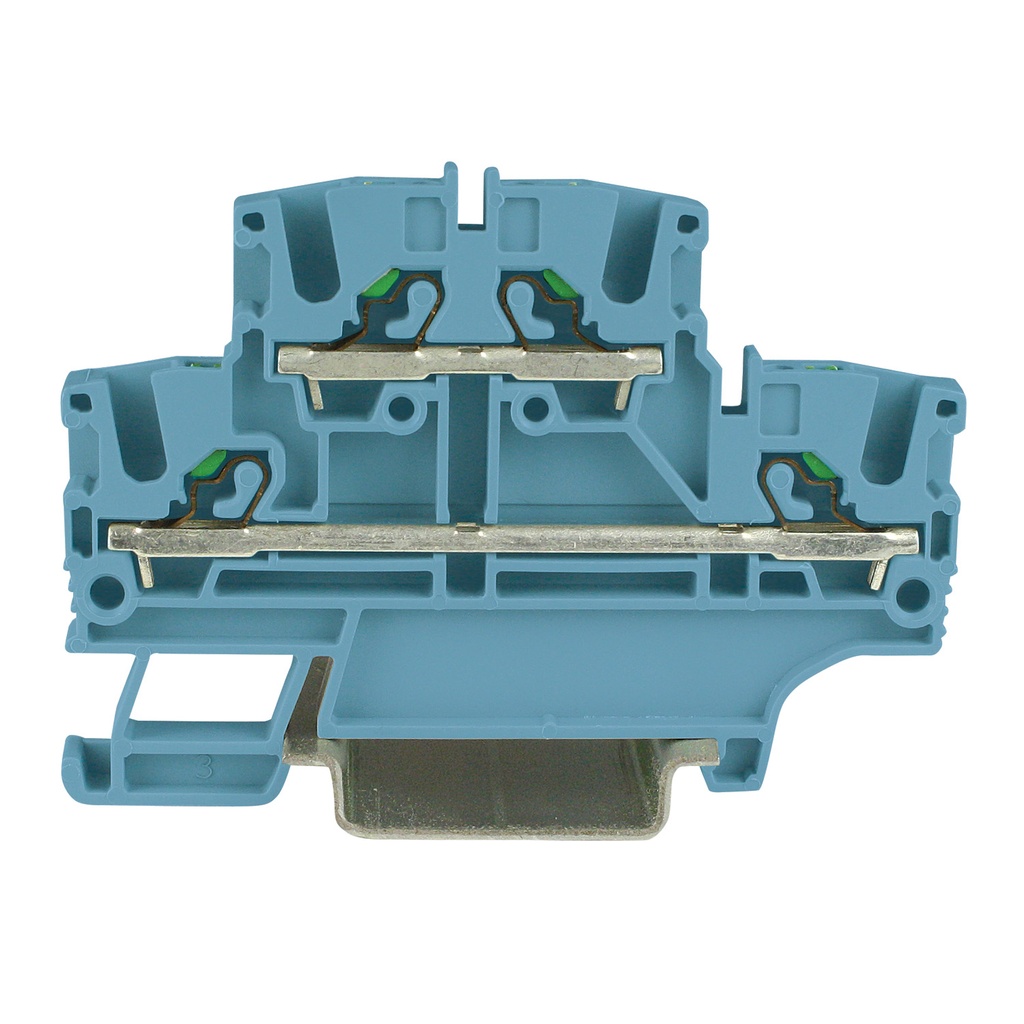 Hazardous Location 2 level Push-In Terminal Block, DIN Rail Mount, Ex ...
