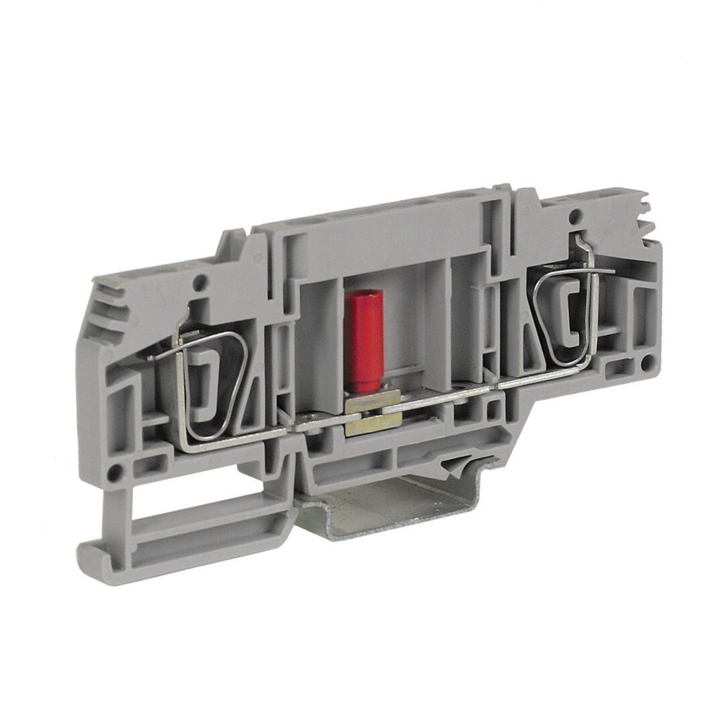 Spring Terminal Block With A Sliding Link Disconnect, DIN Rail Mount ...