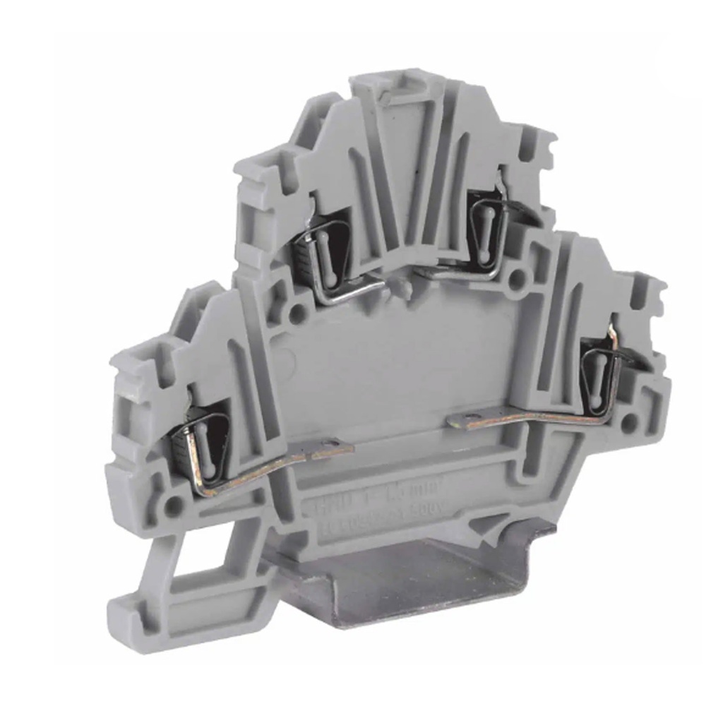 DIN Rail Spring Type Component Holder Terminal Block For Custom Config ...