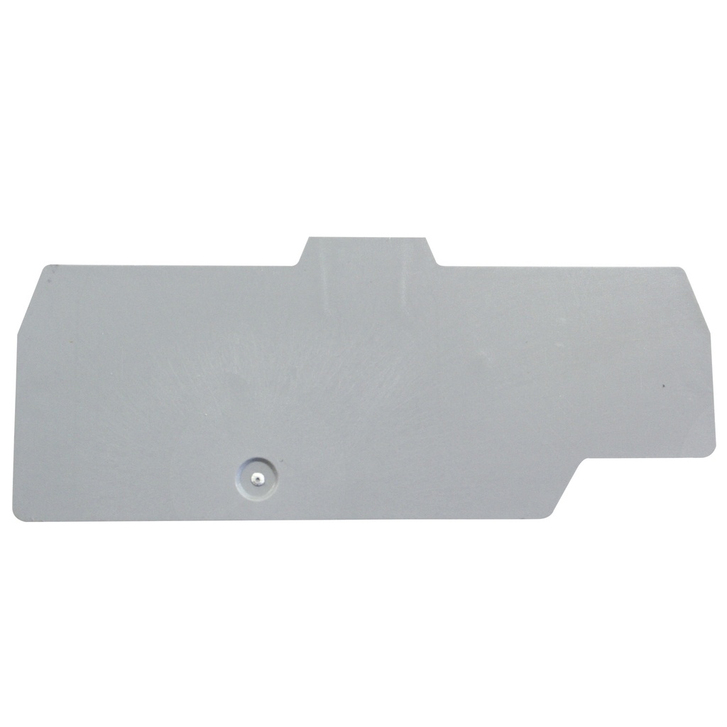 DIN Rail Mounted Terminal Block End Cover, HMM.2/2+2, Gray | SourceASI