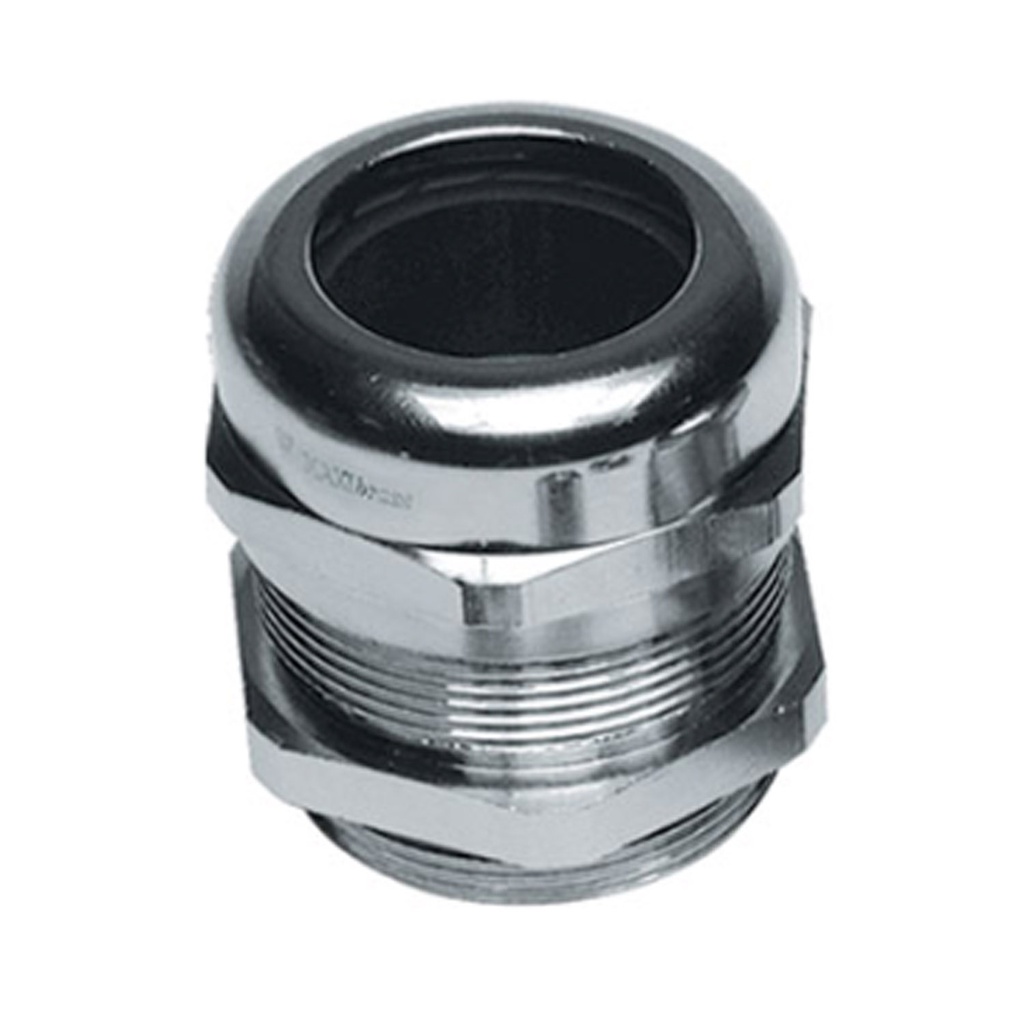 M40 Nickel-Plated Brass Cable Glands, Extended Thread, Re ...