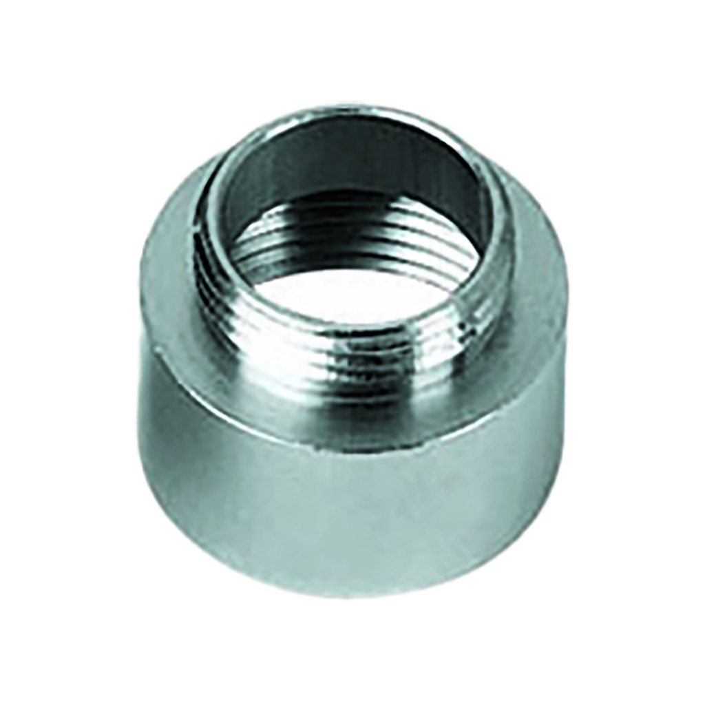 M16 to M12 Thread Reducer, Nickel-Plated Brass | SourceASI.com