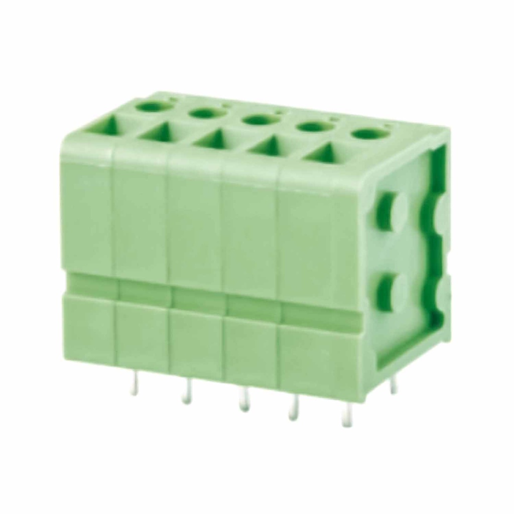 5 Position, Vertical Wire Entry Fixed Printed Circuit Board (PCB ...