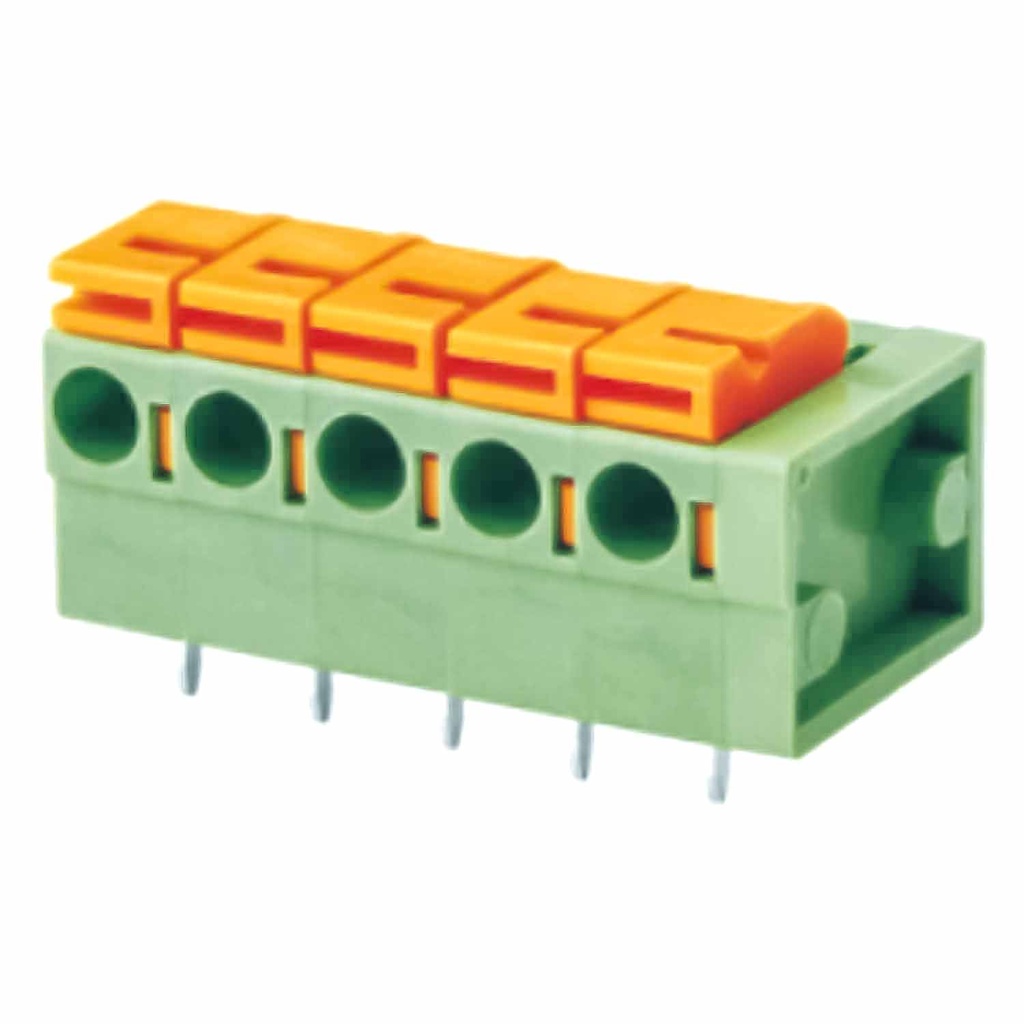 5.0 mm Pitch Fixed Printed Circuit Board (PCB) Terminal Block, Spring ...