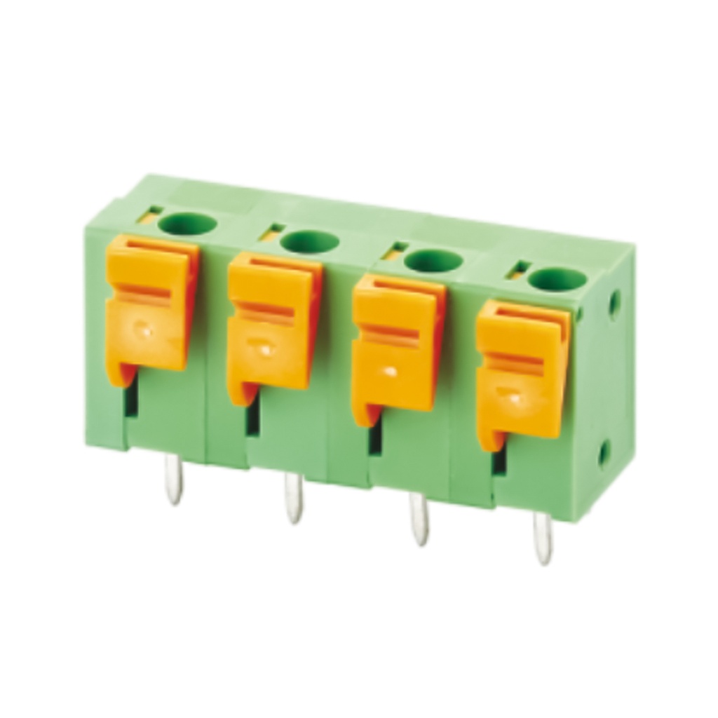 7.62 mm Pitch Fixed Printed Circuit Board (PCB) Terminal Block, Spring ...