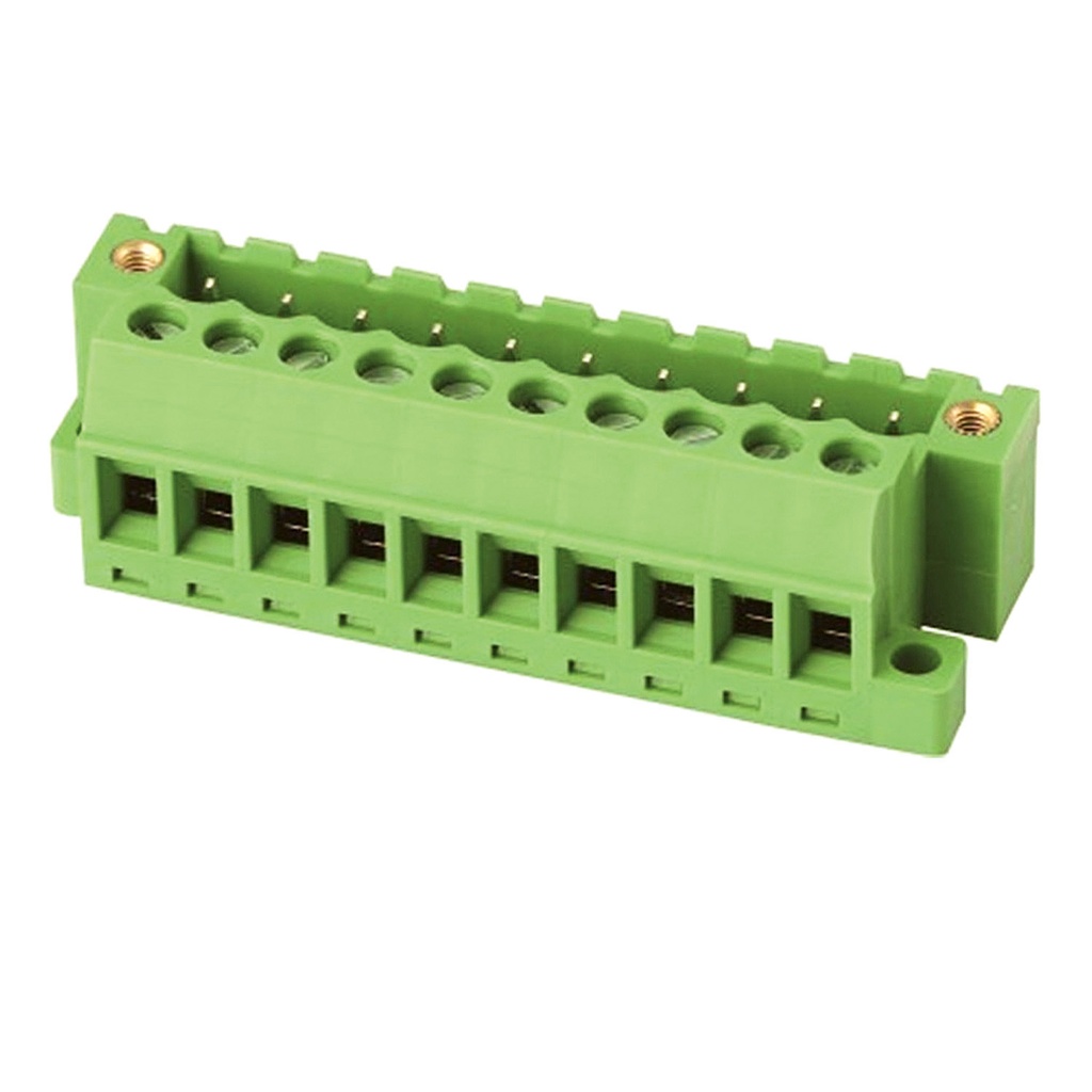 5.08 mm Pitch Panel Mount Terminal Block Header W/ Screw Locks And ...
