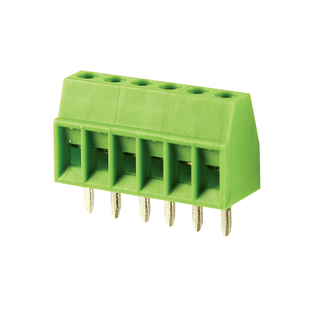 2.54 mm Pitch Fixed Printed Circuit Board (PCB) Terminal Block, Screw ...
