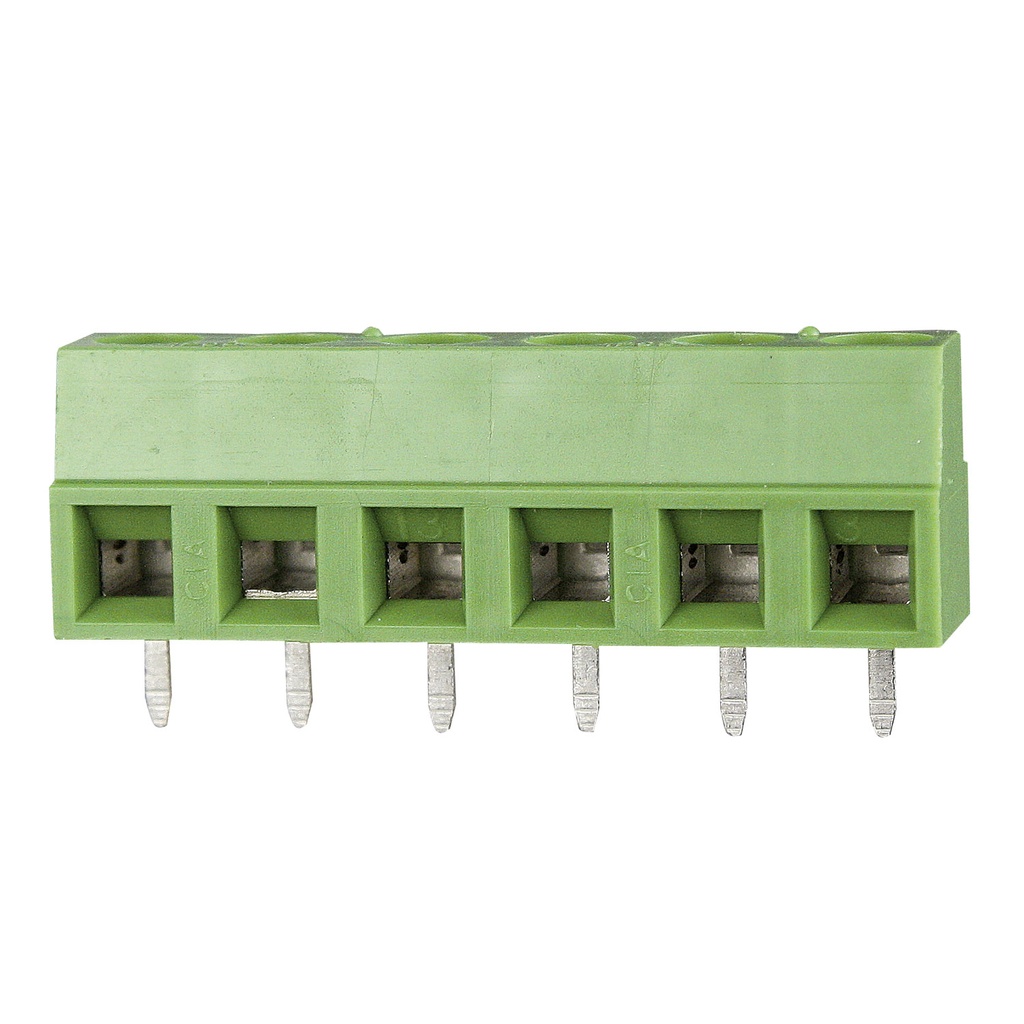 6 Position PCB Screw Terminal Block, 5.08mm Pin Spacing, 14A, 300V, 30 ...