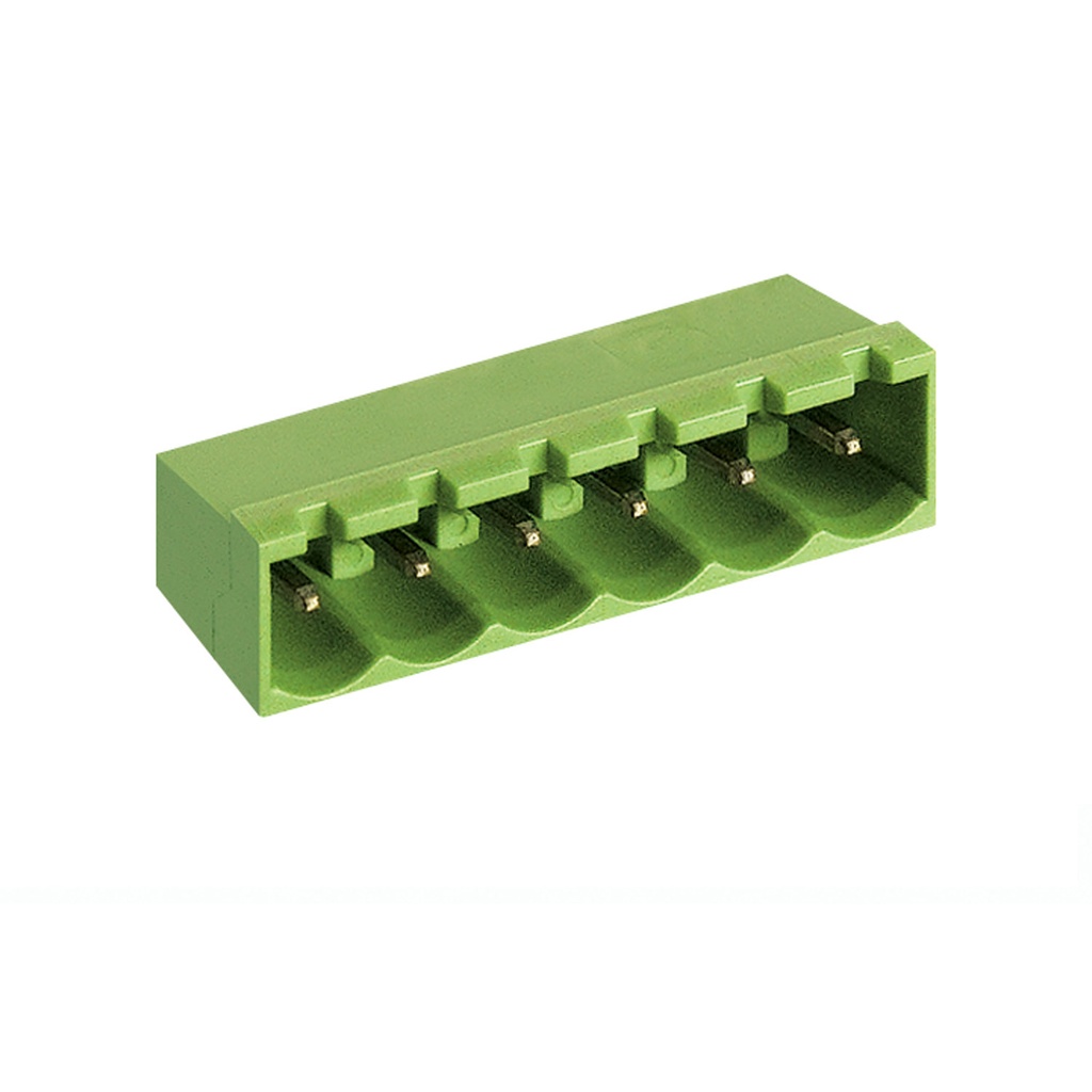 5 Position PCB Terminal Block Header With Closed Ends, Horizontal, 7 ...