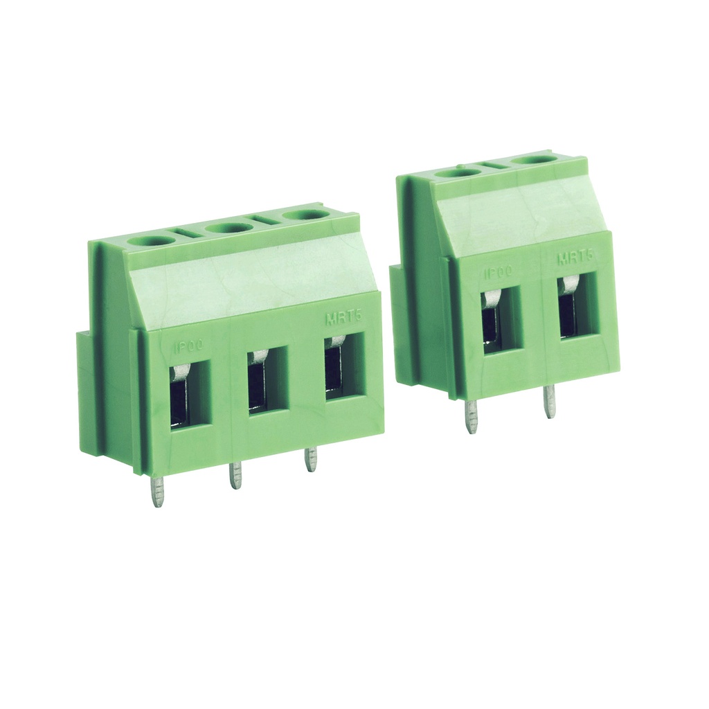 2 Position Green Fixed PCB Terminal Block, 7.5mm Pin Spacing ...