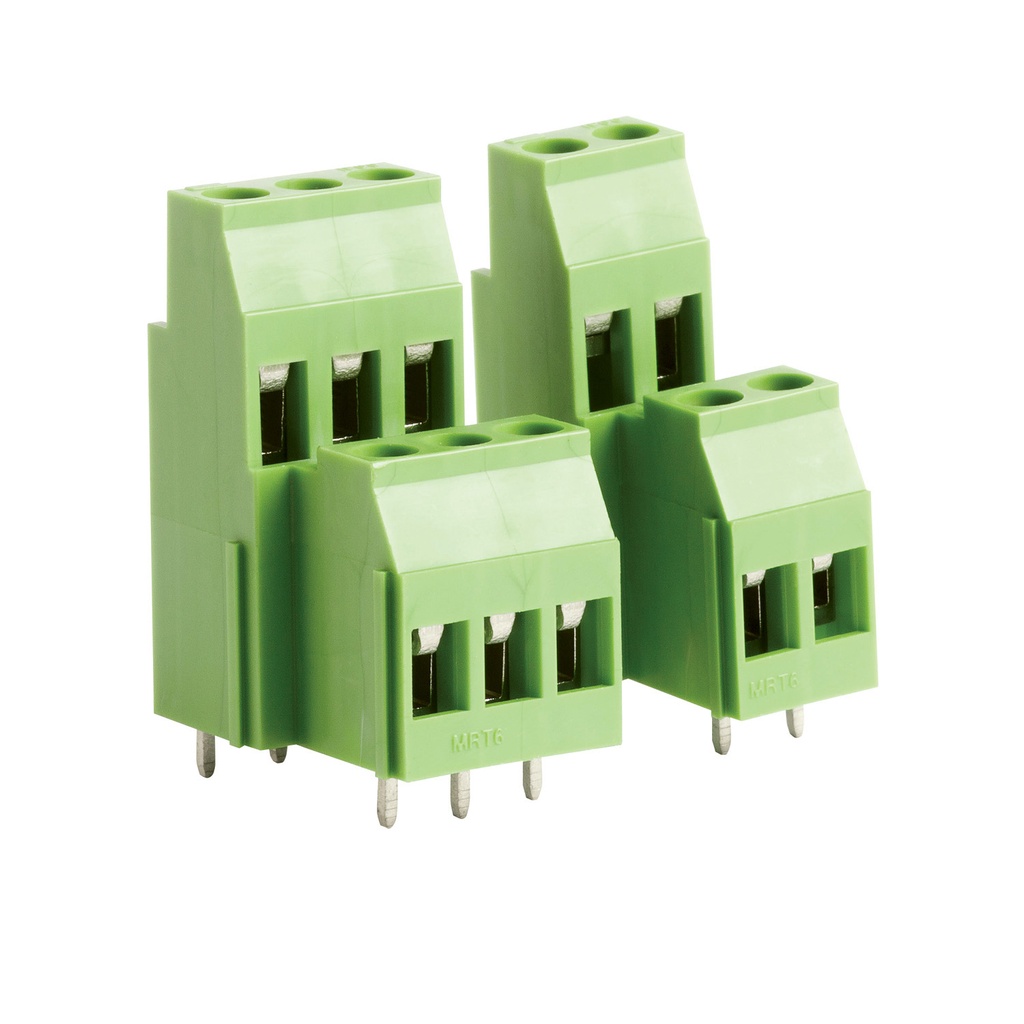 2 Level, 2 Position PCB Terminal Block, Fixed, Screw Terminal Block ...