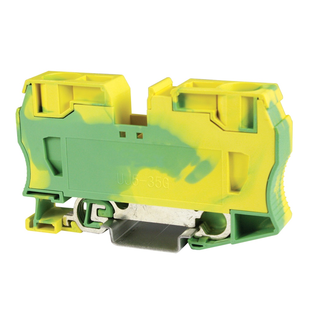 Spring Ground Terminal Block, Screwless Ground Terminal Block, DIN Rail ...