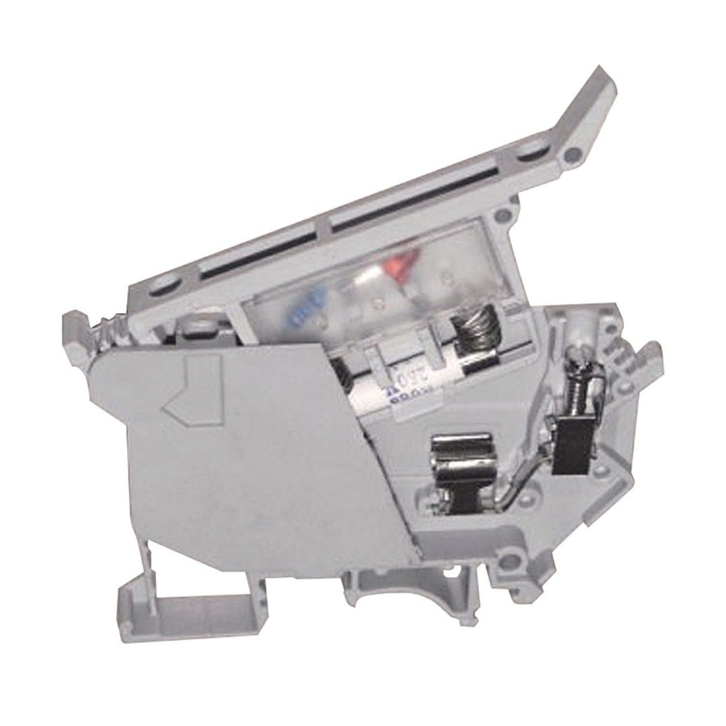 Glass Fuse Terminal Block With 24V Indication, Holder For 5x20mm Glass ...