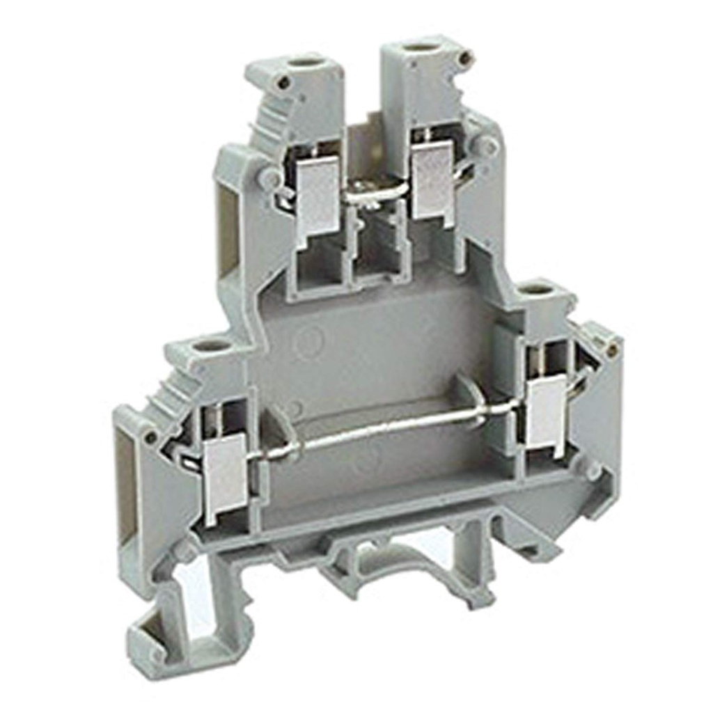 2 Level DIN Rail Terminal Block, Double Level, Jumper Cap ...