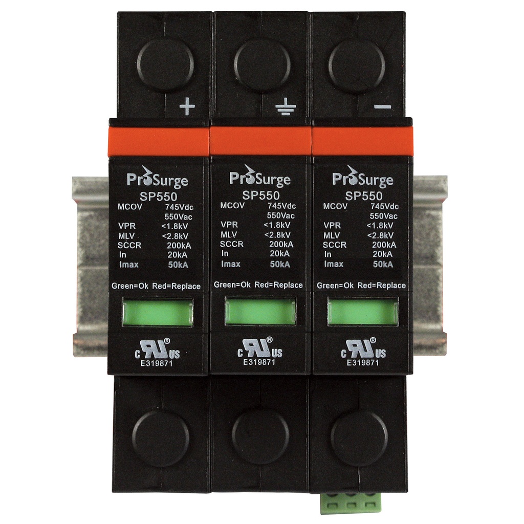 1200V PV Surge Protector, DIN Rail Mount, Y Configuration ...
