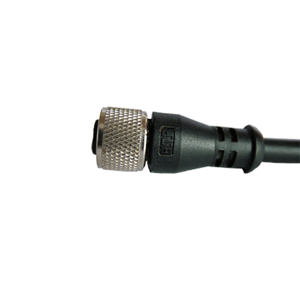 M12 Straight Female 3-Pole Single Ended Cordset, 3 Meter PVC Cable | SourceASI