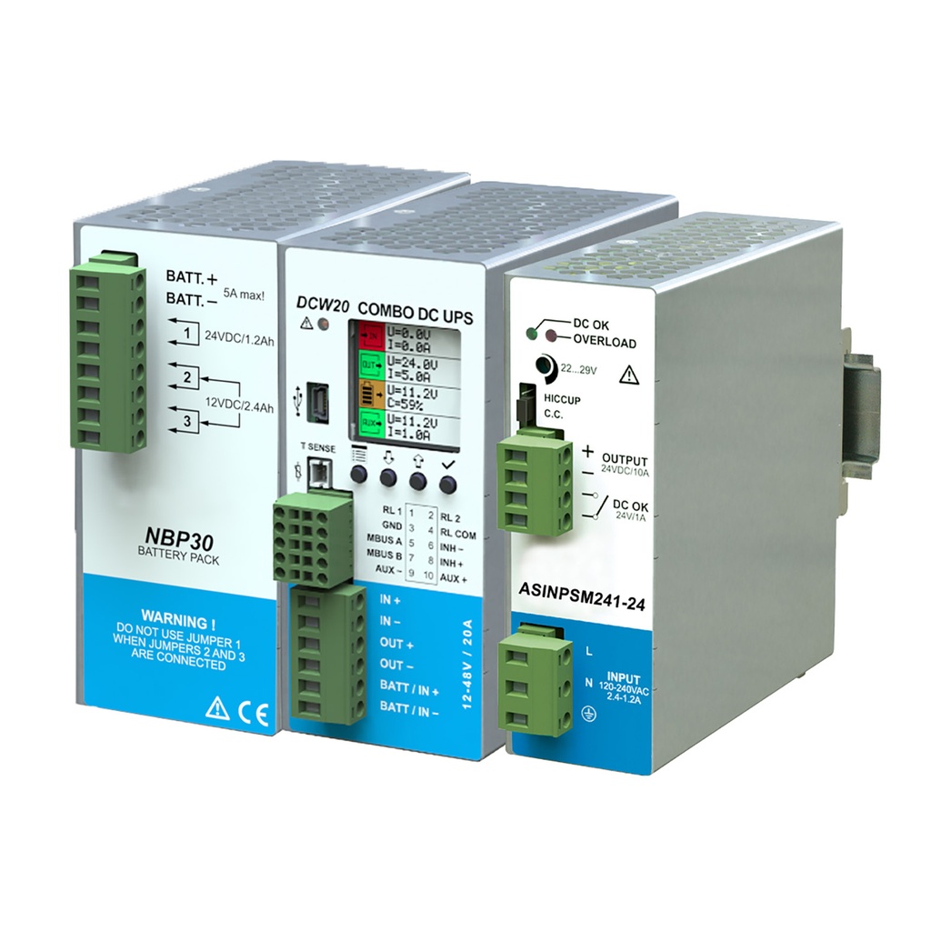 Intelligent 12-24V, 10A, High Performance DC UPS Package | SourceASI