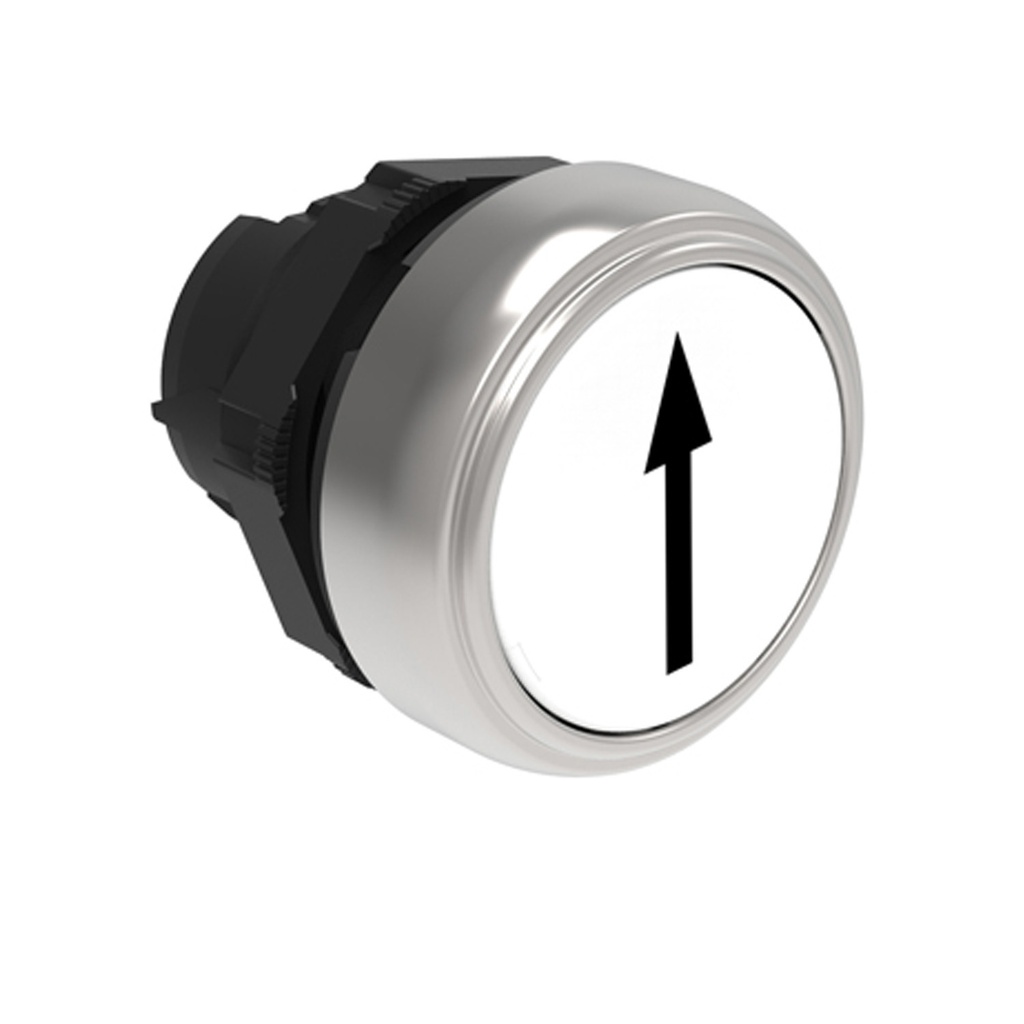 22mm Momentary Push Button UP or DOWN Indication Arrow,White, Flush ...