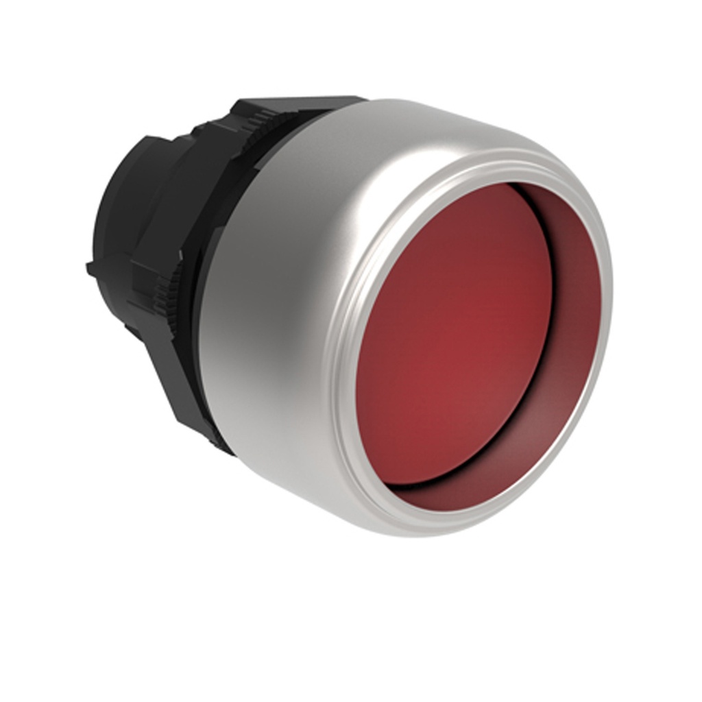 Guarded Push Button with Momentary Return, Red, 22mm | SourceASI
