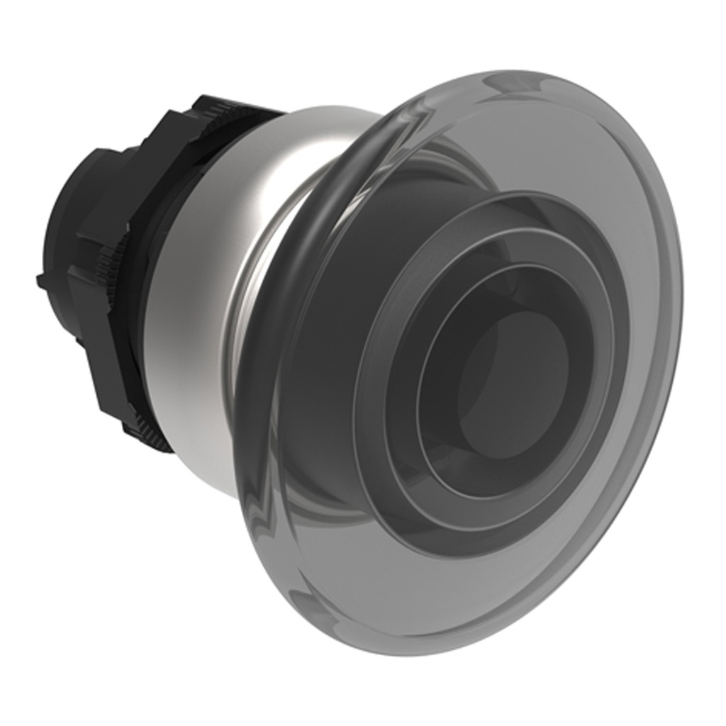 White Illuminated 40mm Mushroom Push Button, Momentary, 22mm | SourceASI