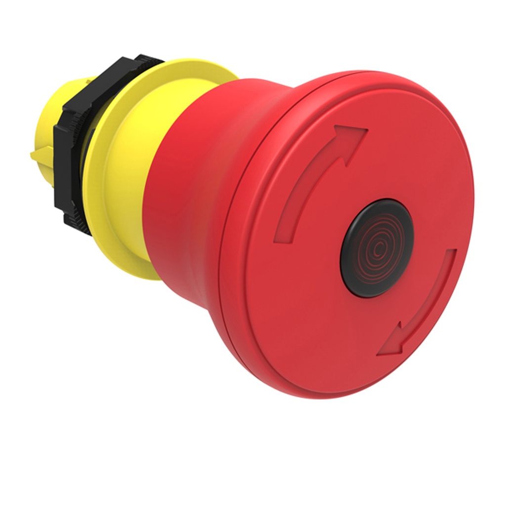 Illuminated Estop Push Button, Latched Turn to Release, 40mm Head ...
