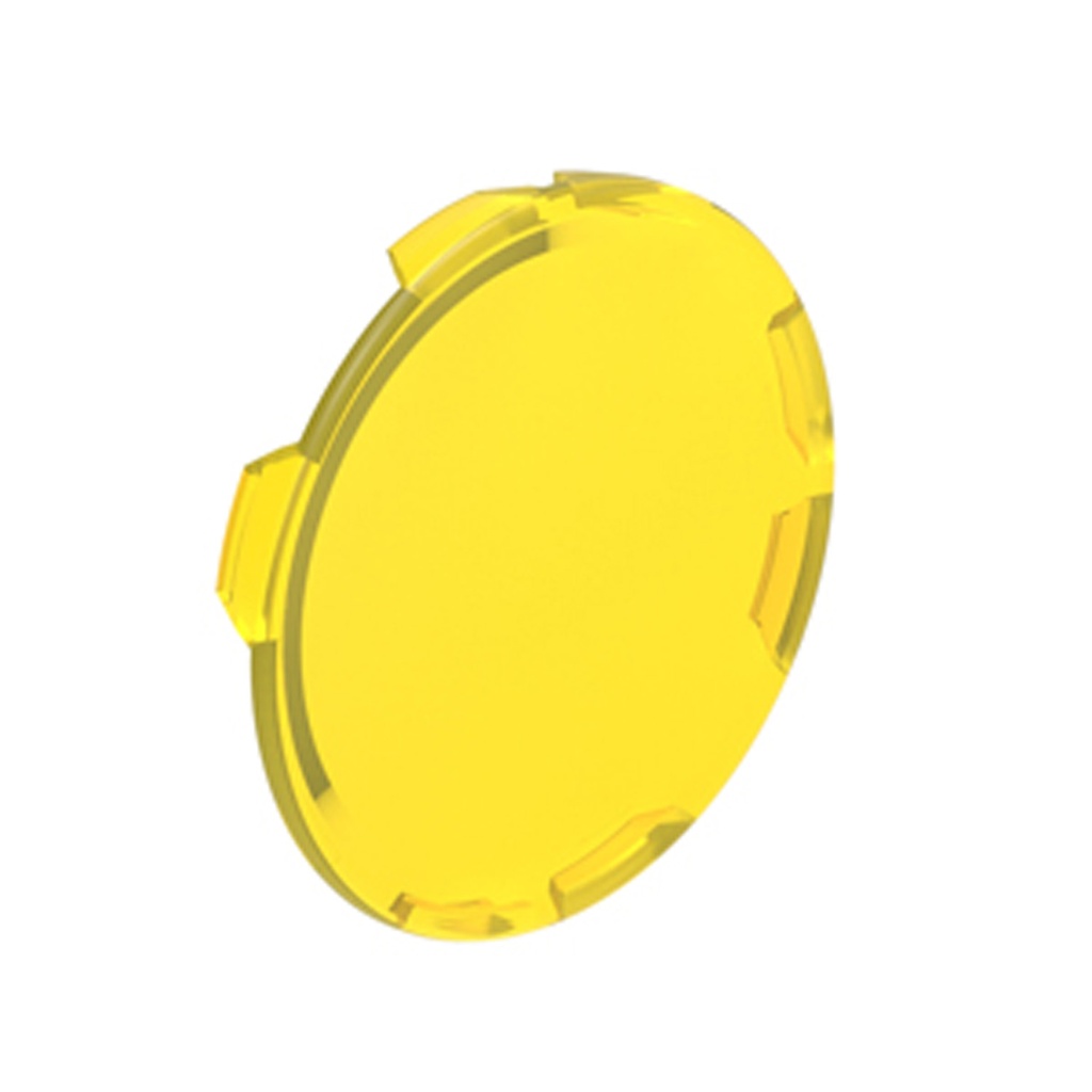 Flush Mounted Lens for Illuminated Spring-Return Push Buttons, Yellow ...
